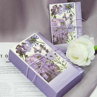 China Custom Wedding Favor Boxes Vintage Landscape Botanical Folding Gift Boxes Premium Paper Quality Ribbon Tied Traditional Celebration Boxes for sale