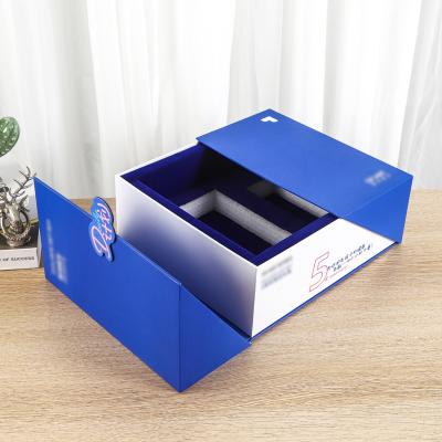 China Custom High-End Double-Door Gift Box – Anniversary Celebration Packaging With Gold Foil/UV Printing Options for sale