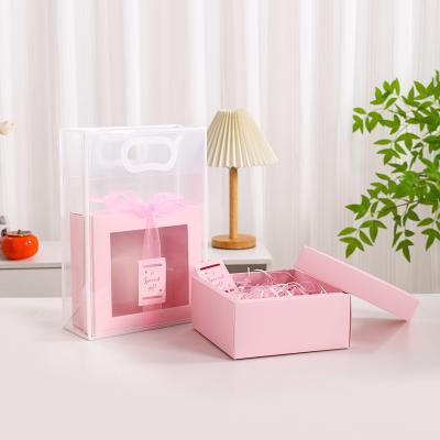 China Windowed Gift Box Transparent Gift Box Custom Gift Box Birthday Gift Box Wedding Favor Box for sale