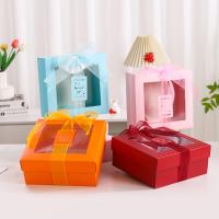 China Windowed Gift Box Transparent Gift Box Custom Gift Box Birthday Gift Box Wedding Favor Box for sale