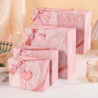 China Double-door Gift Box Exquisite Heart-shaped Gift Box Creative Hand-held Gift Box Valentine's Day Gift Packaging Box for sale