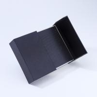 China Luxury Flat Pack Gift Box with Dividers Easy Assembly Premium Velvet Interior for Watches Jewelry Cosmetics Black Silver for sale