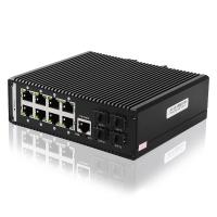 China 8 Port Gigabit Industrial Unmanaged POE Switch 4 Gigabit SFP Switch for sale