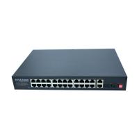 China Industrial 24 Port Poe Switch Unmanaged 100M Fiber Optic Poe Switch for sale