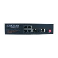 China IEEE802.3x Industrial Unmanaged POE Switch Fiber Optic POE Switch 7 Gigabit Ports for sale