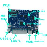 China Dual Band Gigabit Wifi6 5G Wifi Router PCB Chip MT7981B+MT7976 for sale