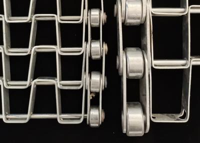 China Food Processing Heavy Duty Stainless Steel Flat Wire Conveyor Belt Mill Finish for sale