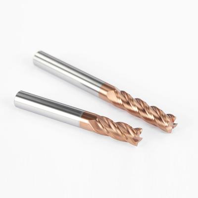 China Milling Cutter with Nano-coating for CNC machining CNC Milling Tool Tungsten Steel Four-edge for sale