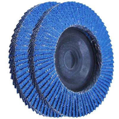 China Thickened Flap Disc Grinding Disc for Louvers 100° angle Grinder Polishing Disc Flat Abrasive Cloth Wheel for sale