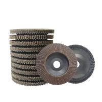 China Angle Grinder Flap Disc Calcined and Thickened Plastic Caps 1000-blade Louvers Sanding Wheel. for sale