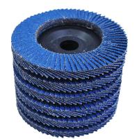 China Angle Grinder Flap Disc Calcined and Thickened Plastic Caps 1000-blade Louvers Sanding Wheel. for sale