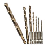 China Hexagonal Shank Twist Drill Bits High-speed Steel Cobalt-containing Drill Bits for Stainless Steel for sale
