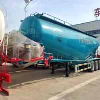 China Low Density Powder Transport Semi Trailer Bulk Cement Tanker Powder Semi-trailer for sale