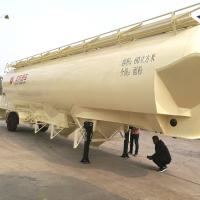 China Low Density Powder Transport Semi Trailer Bulk Cement Tanker Powder Semi-trailer for sale