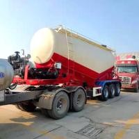 China Powder Discharging Tanker Semi Trailer Truck Trailer Cement Tanker Semi-trailer for sale
