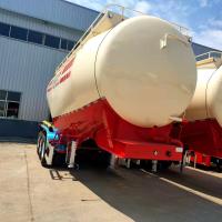 China Powder Discharging Tanker Semi Trailer Truck Trailer Cement Tanker Semi-trailer for sale