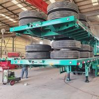 China 40ft Container Flatbed Semi Trailer 40 feet Truck Semi Trailer Flatbed Trailers for sale