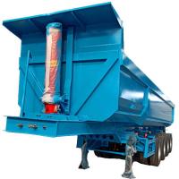 China U Shape Dump Truck Semi Trailer 40 CBM 45 CBM Heavy Duty Semi Trailer Tipper Trailer for sale