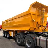 China U Shape Dump Truck Semi Trailer 40 CBM 45 CBM Heavy Duty Semi Trailer Tipper Trailer for sale