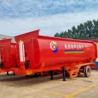 China U-shaped Rear Tipping Semi Trailers for Powder Sludge Tank Rear Tipping Trailers for sale