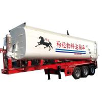 China Tank Powder Transportation Dump Trailer Tipping Trailer Powder Truck Semi Trailer for sale