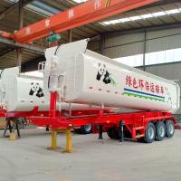 China Tank Powder Transportation Dump Trailer Tipping Trailer Powder Truck Semi Trailer for sale