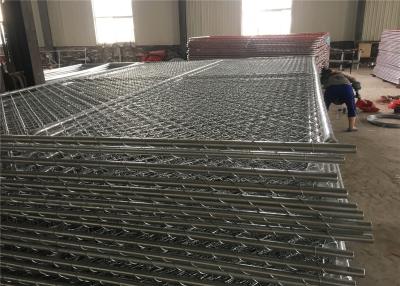 China 6-foot x 10-foot chain link temporary mesh fence 1-1/4 inch pipes, mesh 2-3/8 inch x 11.5 gauge wire for sale