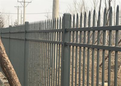 China garrison Fence Steel Tubular 2100mm x 2400mm spear 25mm x 25mm for sale