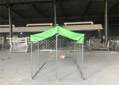 China Large outdoor galvanized cheap chain link dog kennel 7.5x13x6ft(2.3x4x1.8m) 2.3mm wire diameter for sale