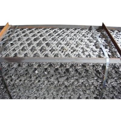 China Welded razor wire mesh is Security fence for sale