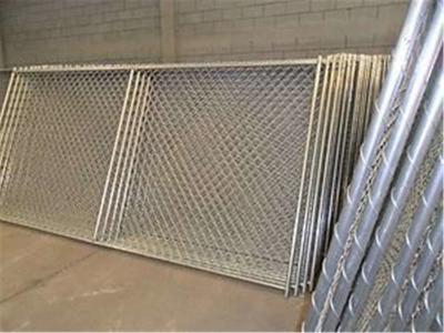 China chain link temporary construction fence panels 6FT X 10F Mesh 2 3/8 