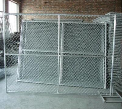 China No dig temporary chain link fence tubing 1½