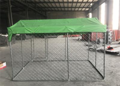 China 1.8mx2mx3m  OD32mm pre-galvanized tube mesh 50mm x 50mm chain link dog kennel for sale