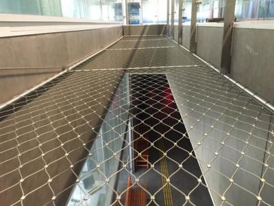 China AISI 316 Grade Stainless Steel Wire Rope Anti-Falling Mesh Fence for sale