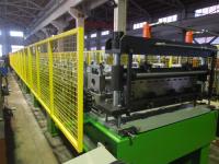 China 22KW Gearbox Drive Metal Deck Roll Forming Machine With 5T Manual Uncoiler for sale