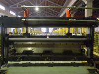 China 22KW Gearbox Drive Metal Deck Roll Forming Machine With 5T Manual Uncoiler for sale