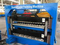 China 0.7mm Double Layer Roll Forming Machine , Double Layer Roof Wall Panel Roll Forming Machine for sale