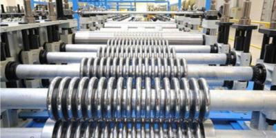 China 8 -12 m/Min Continuous Polyurethane Sandwich Panel Production Line For Roof / Wall Panel for sale