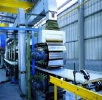China 10 ~ 12sets Roll Stands PU Sandwich Panel Machine Mineral Wool Sandwich Panel Line for sale