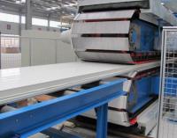 China 80KW PU Sandwich Panel Machine , Continuous Sandwich Panel Production Line for sale