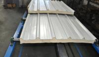 China 80KW PU Sandwich Panel Machine , Continuous Sandwich Panel Production Line for sale