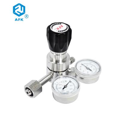 China R11 Stainless Steel Double Gauge 600psi Nitrogen Pressure Regulator For High Purity Gas for sale