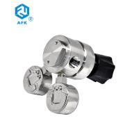 China AFK R12 316 Stainless Steel Pressure Regulator Dual Gauge Nitrogen 6000psi for sale