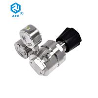 China AFK R12 316 Stainless Steel Pressure Regulator Dual Gauge Nitrogen 6000psi for sale