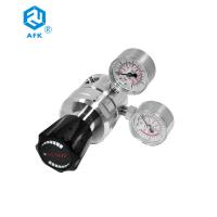 China Two Stage Stainless Steel Pressure Regulator 3500psi Double Gauge Nitrogen Gas Propane for sale