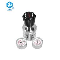 China Two Stage Stainless Steel Pressure Regulator 3500psi Double Gauge Nitrogen Gas Propane for sale