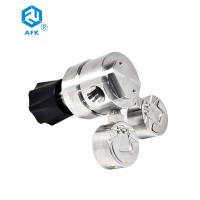 China AFK R12 3000psi Nitrogen Gas Pressure Regulator Hydrogen With Gauge CV 1.0 for sale