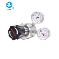 China AFK R12 3000psi Nitrogen Gas Pressure Regulator Hydrogen With Gauge CV 1.0 for sale