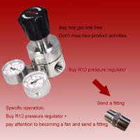 China AFK R12 3000psi Nitrogen Gas Pressure Regulator Hydrogen With Gauge CV 1.0 for sale