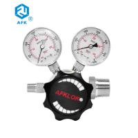 China AFK Dual Stage Stainless Steel High Pressure Gas Regulator For CO2 Hydrogen Oxygen Nitrogen for sale